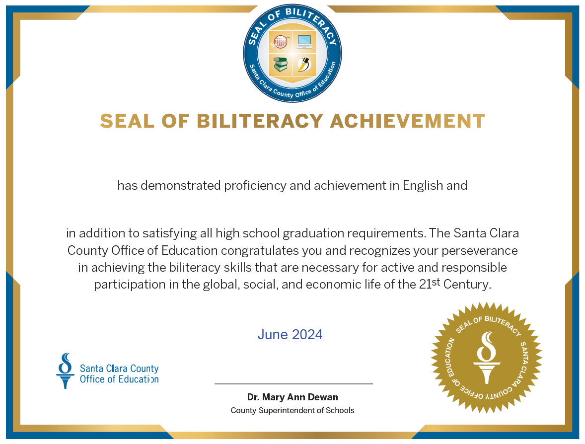 Seal of Biliteracy | Santa Clara County Office of Education